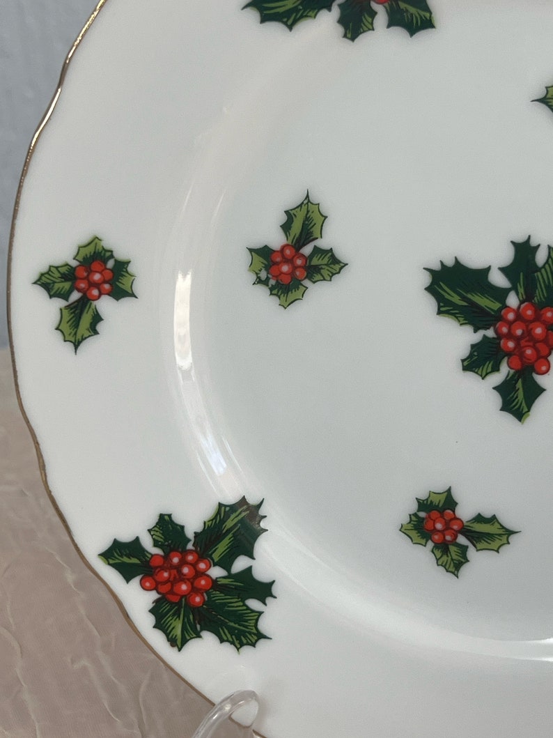 Holly Dinnerware by Lefton | Choose From: Salad/dessert Plate, Footed ...