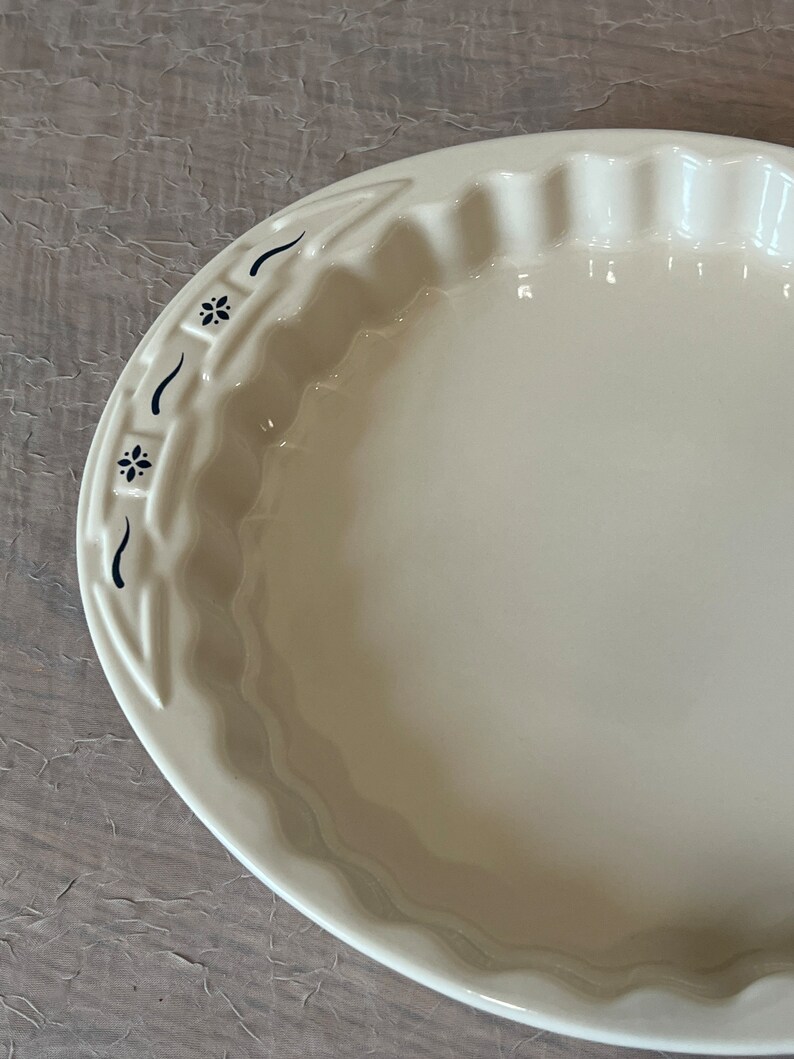 Vintage Longaberger Pottery Woven Traditions Classic Blue Bakeware ...