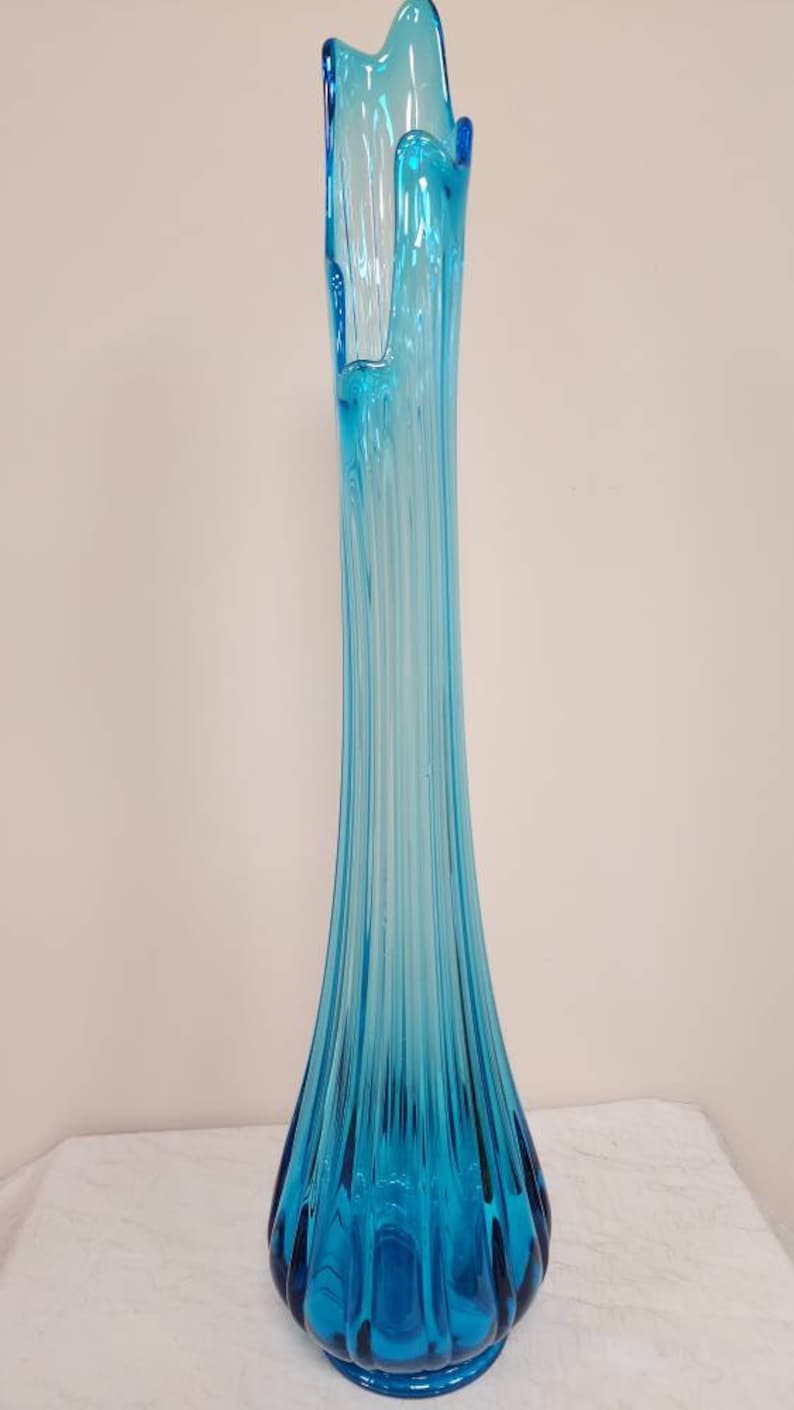 Very Large MCM Glass Swung Vase | Choose From: Fenton Amberina Valencia ...