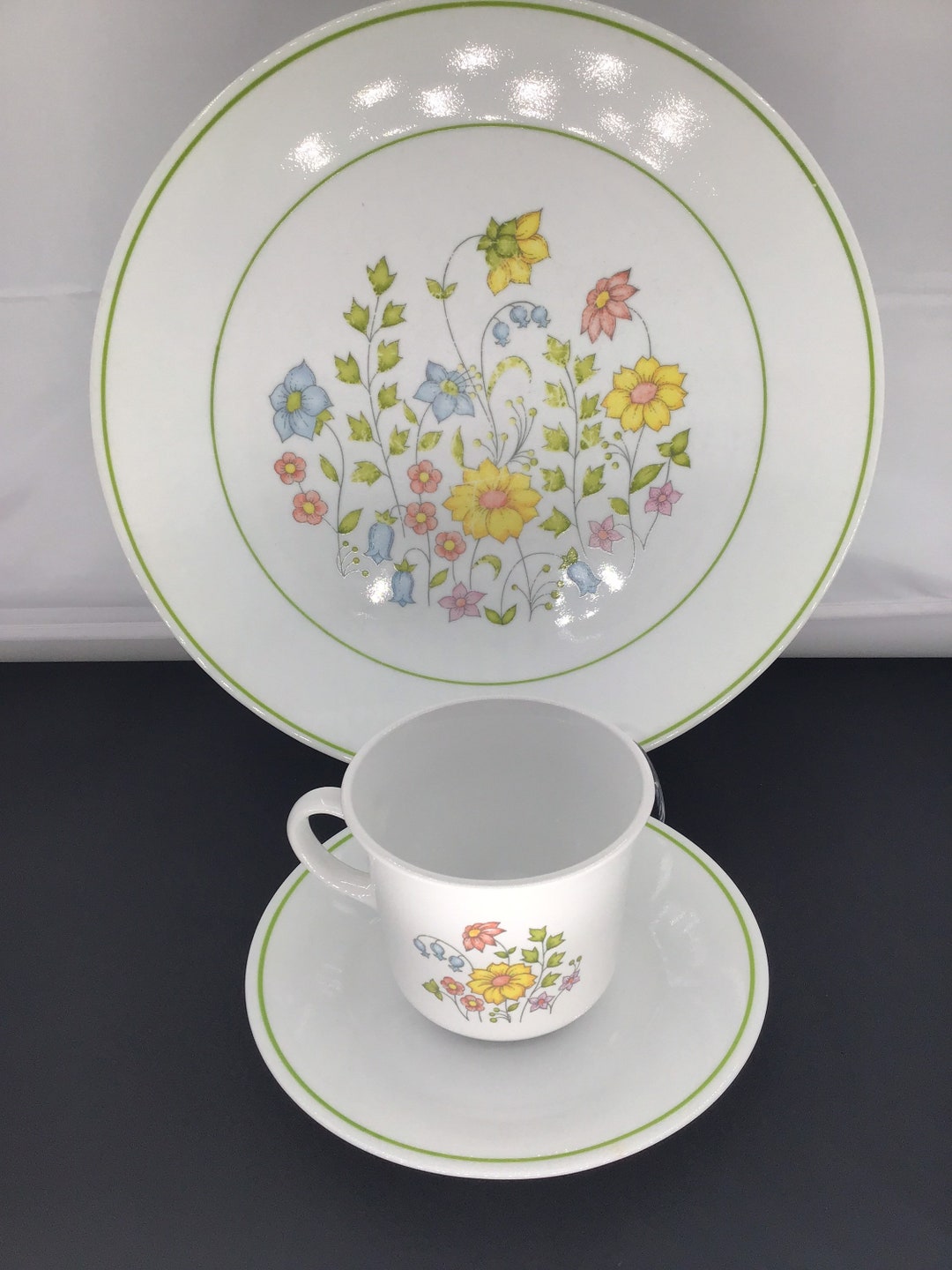 Vintage Corelle Meadow Pattern Dinnerware | Choose From 10.5" Dinner ...