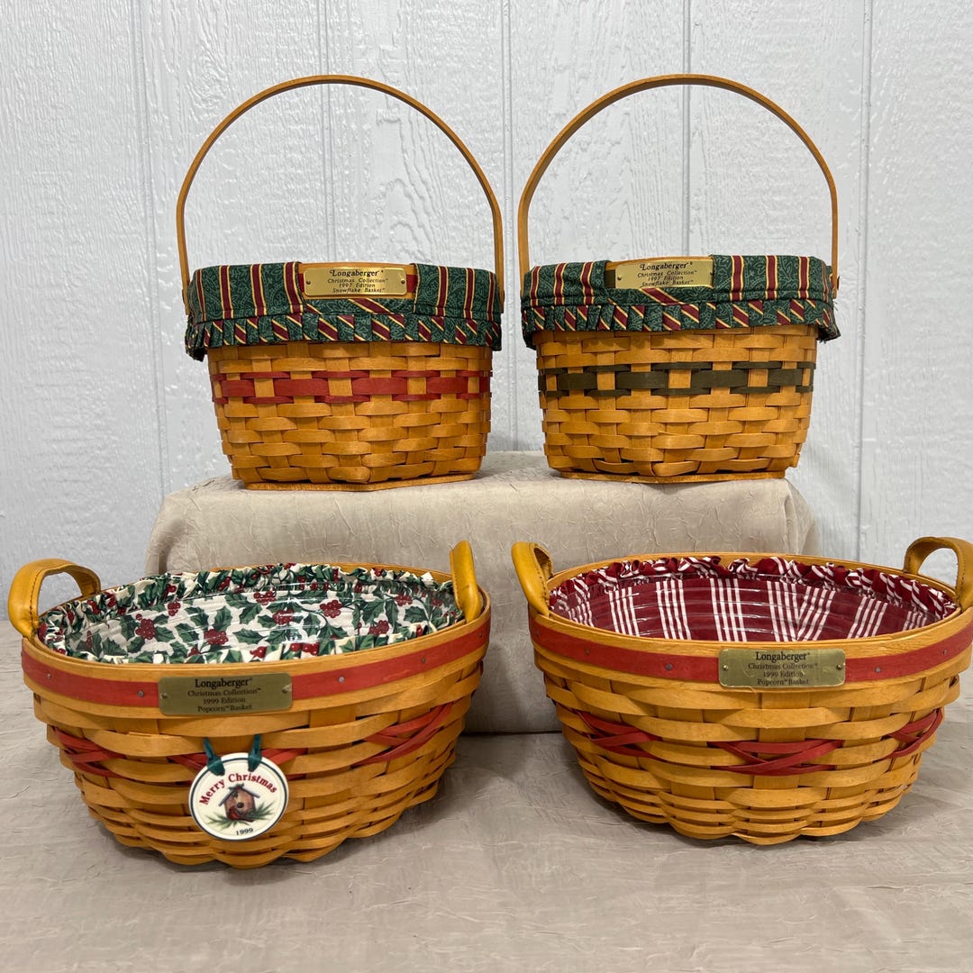 Longaberger Christmas Collection Basket | Choose From: 1997 Snowflake ...