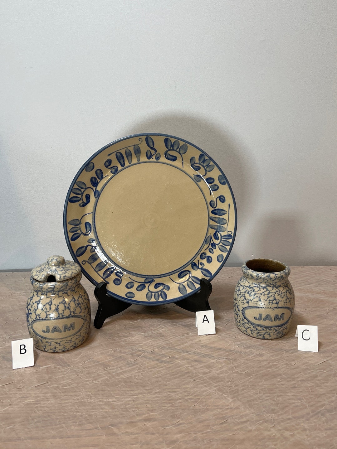 Vintage Beaumont Brothers Pottery | BBP | Choose From: Tan W/blue ...