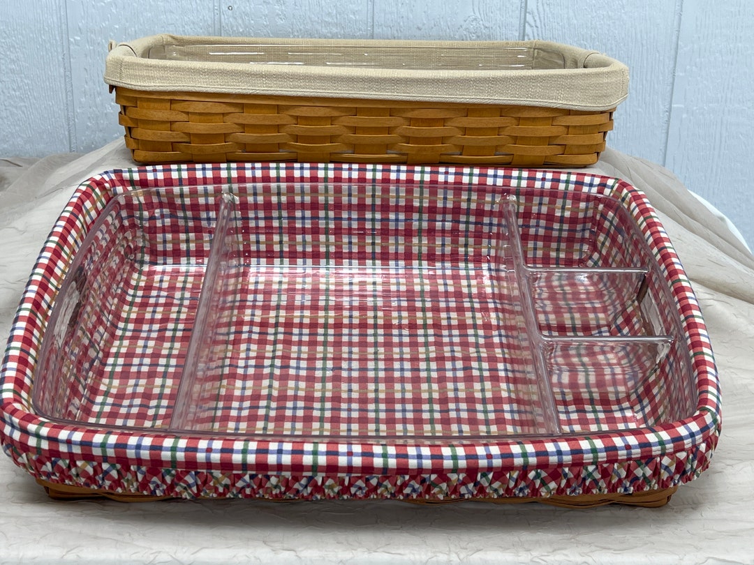 Longaberger Woven Hostess Serving Tray Basket Home Decor Organization ...