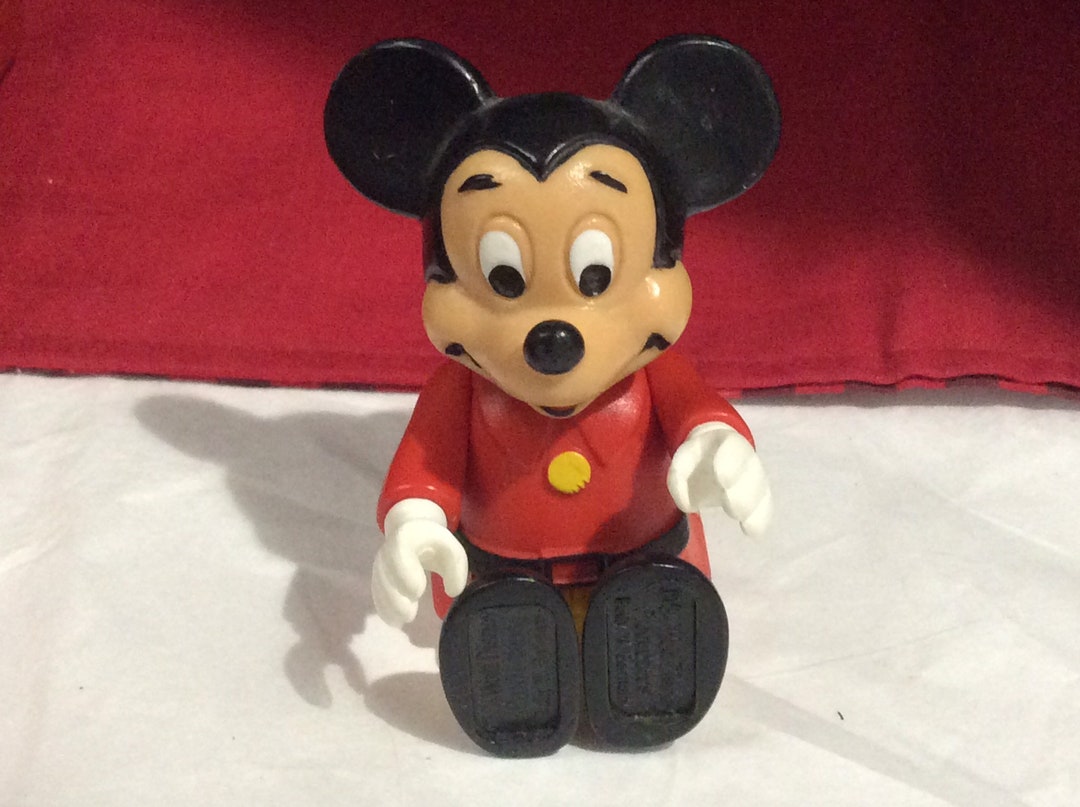Figura de acción vintage de Mickey Mouse con brazos y piernas ...