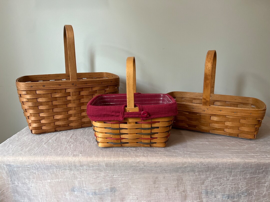 Longaberger Classic Baskets Choose From: Small Gathering, Medium Market ...