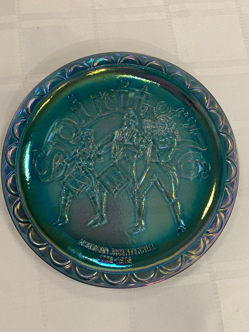 Indiana Glass Bas Relief American Bicentennial Plate Choose - Etsy