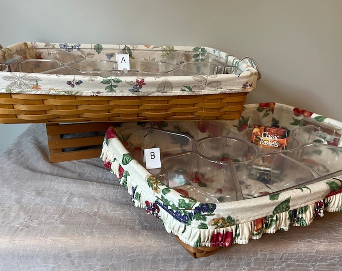 Longaberger Woven Hostess Serving Tray Basket - Etsy