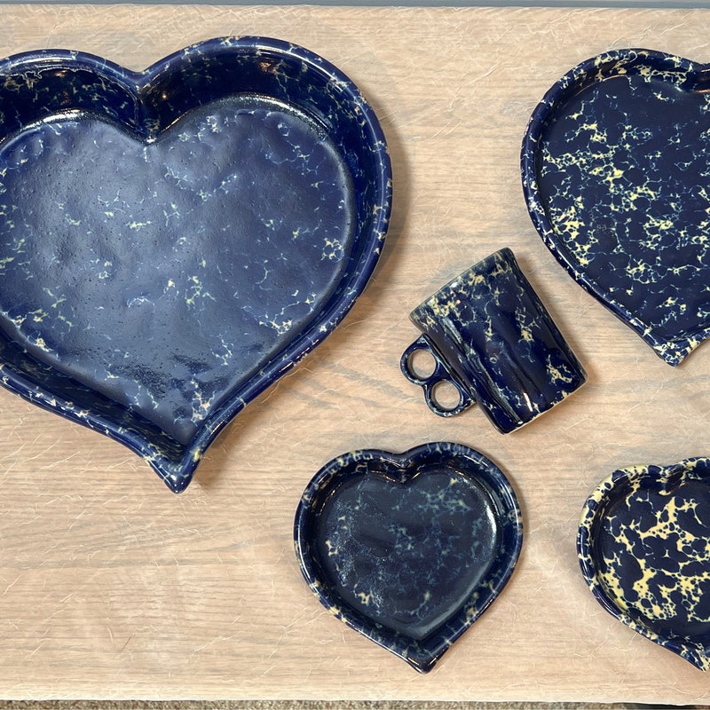 Small Gold Pottery Plate - Etsy
