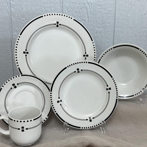 Stone Gray Dinner Plates - Etsy