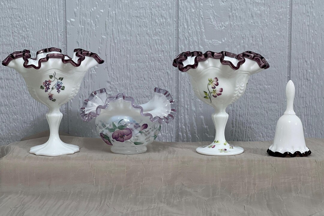 Fenton | Choose From: Plum Crest Lilac Empress Comport, French ...
