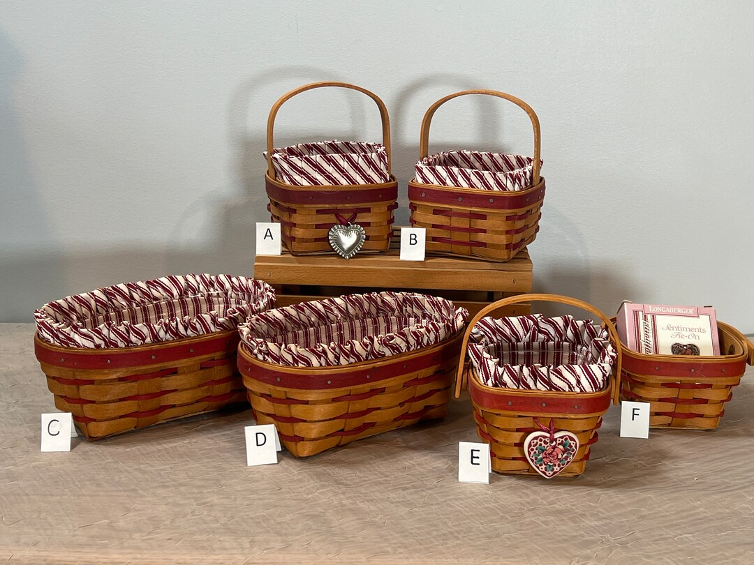 Longaberger Sweetheart Series Baskets I Choose From: 1993 Sweetheart ...