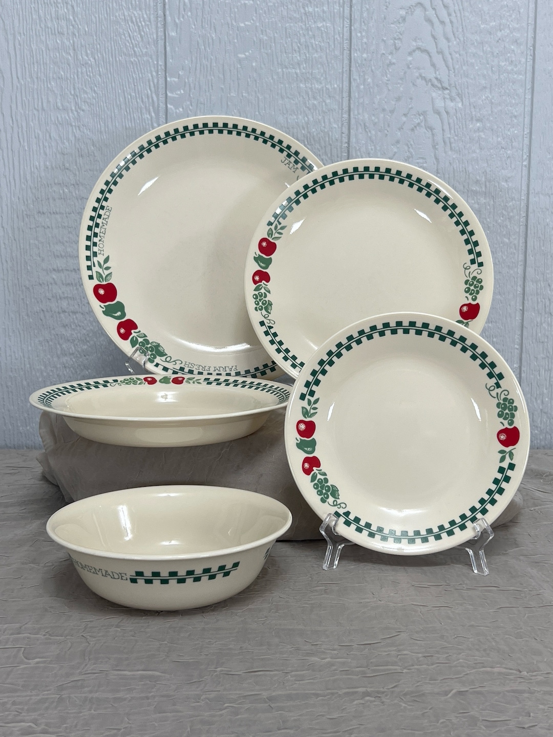 Vintage Farm Fresh Corelle Dinnerware | Choose From: Dinner Plate ...