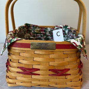 Longaberger Christmas Collection Basket | Choose From: Various 2000 ...
