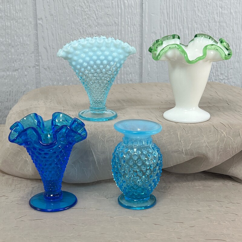 Fenton Hobnail Vase - Etsy