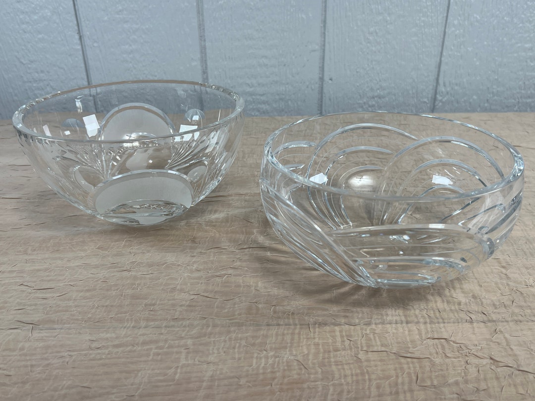 Vintage Miller Rogaska Yugoslavian Crystal Bowls Choose From: 8 Frosted ...
