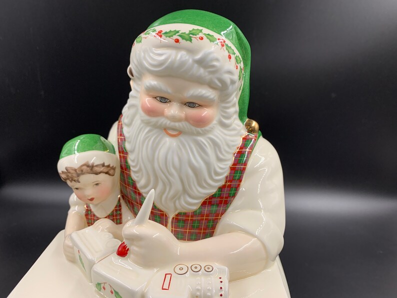Lenox Santa's Holiday Toy Shop Santa's Workbench | Etsy