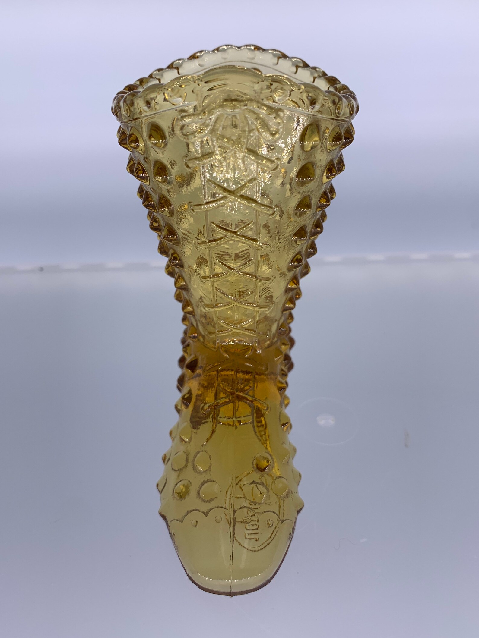 Vintage Fenton Glass Collectible Boots | Choose From: Amber Hobnail ...
