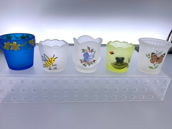 Confederate Glass Satin Hand-painted Candle Votive/toothpick - Etsy