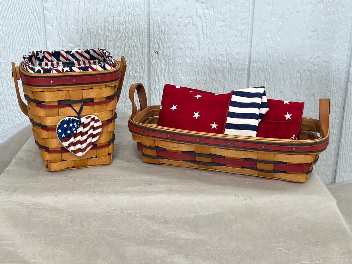 Longaberger All-american Basket I Choose From: 1993 Liberty or 1995 ...