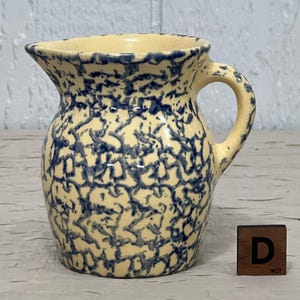 Roseville Spongeware Blue by Robinson-ransbottom(rrp) on Tan | Choose ...