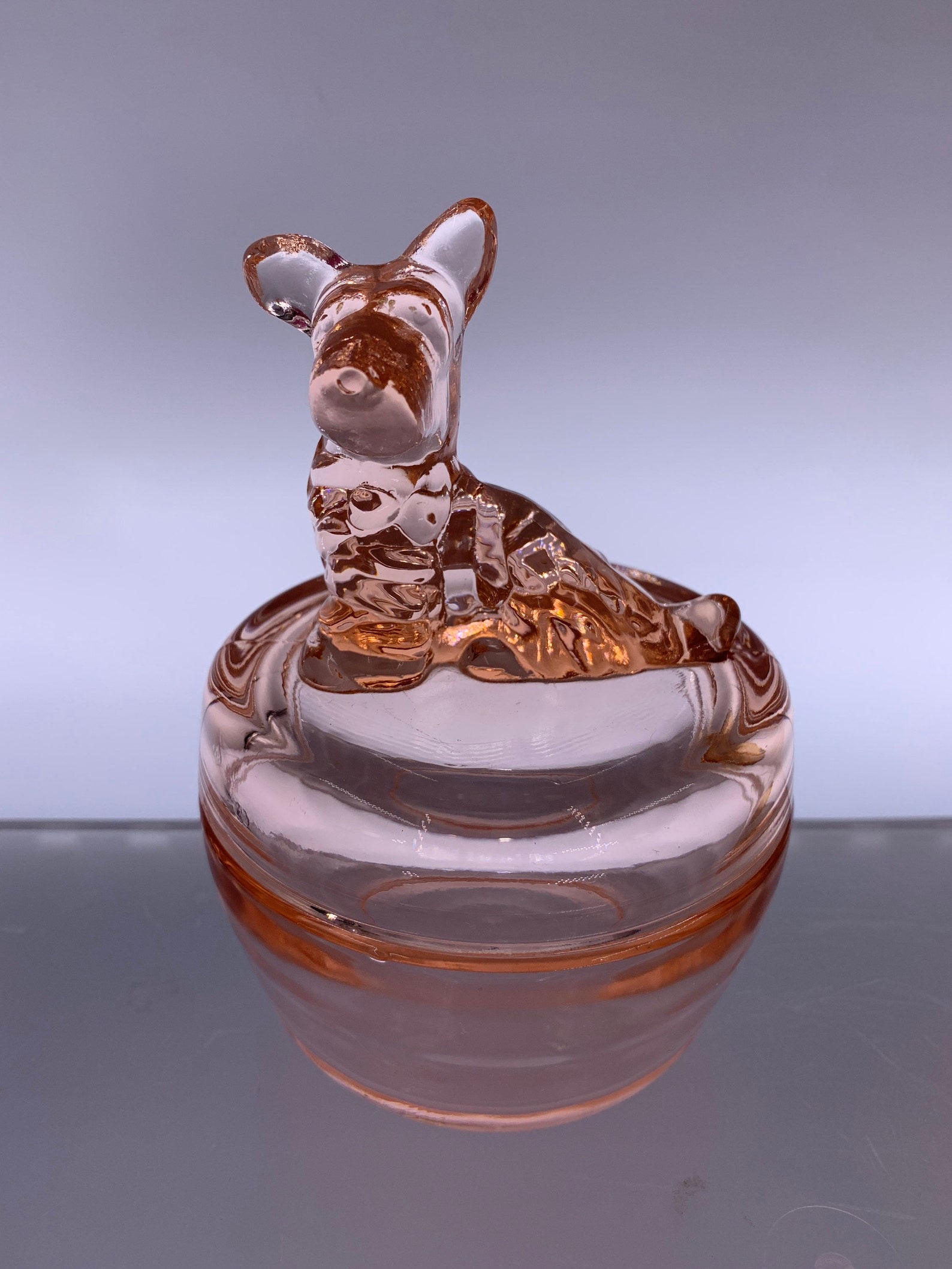 Vintage Jeannette Glass Powder/trinket Jar | Various Colors | Choose ...