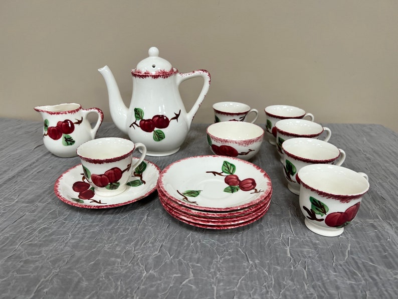 Vintage Blue Ridge Southern Potteries Crabapple Pattern - Etsy