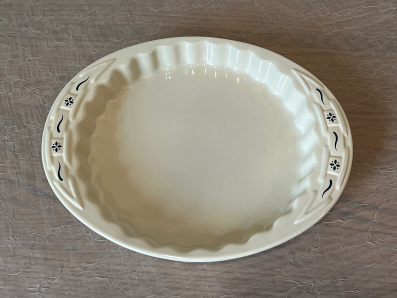 Vintage Longaberger Pottery Woven Traditions Classic Blue Bakeware ...