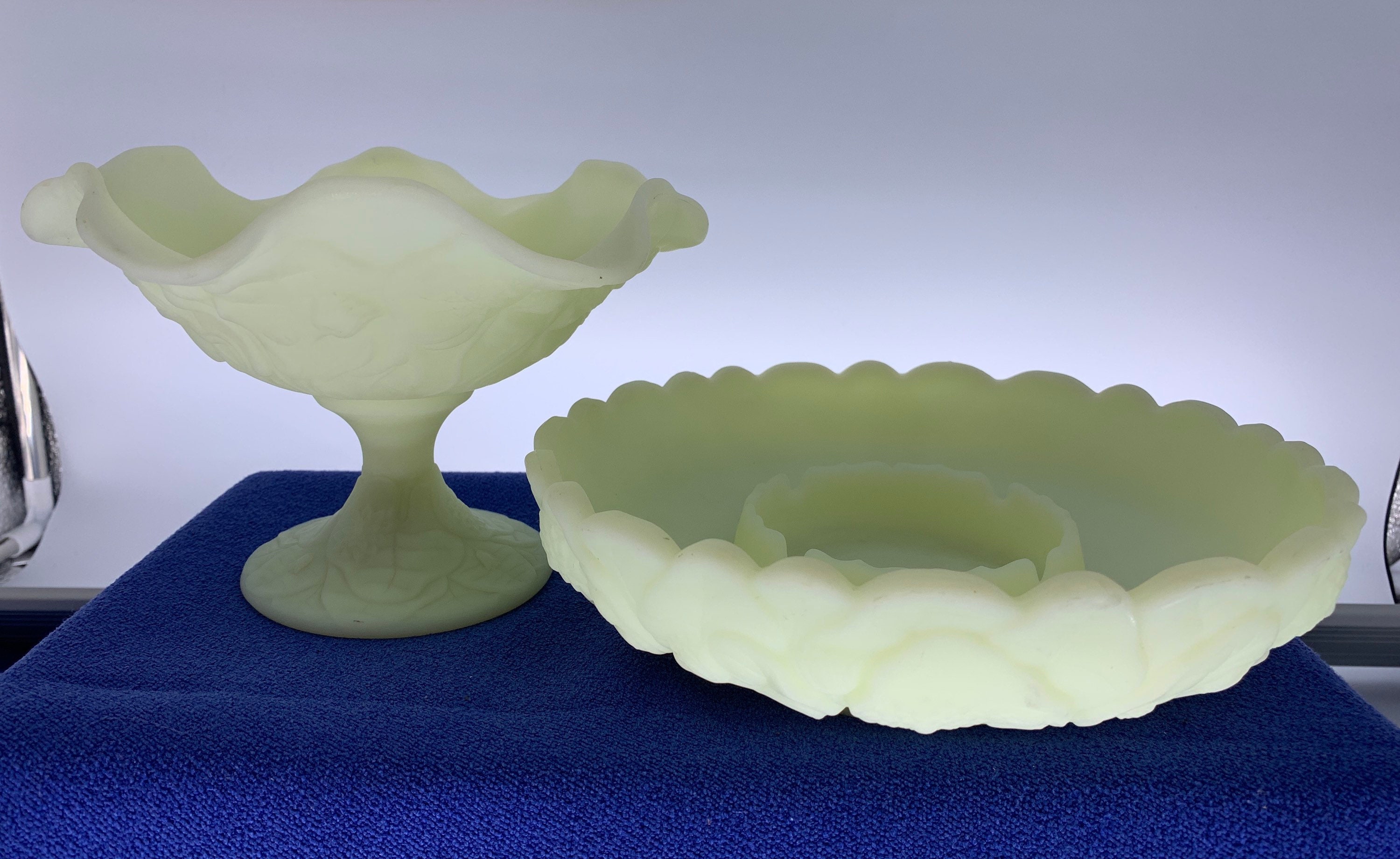 Vintage Fenton Custard Glass - Water Lily Pattern | Choose From ...