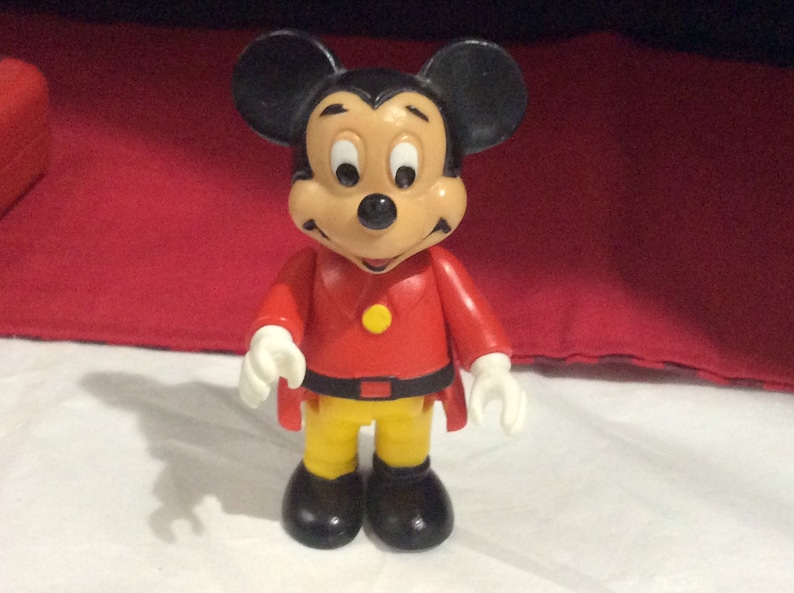 Vintage Mickey Mouse Action Figure With Posable Arms and Legs - Etsy ...
