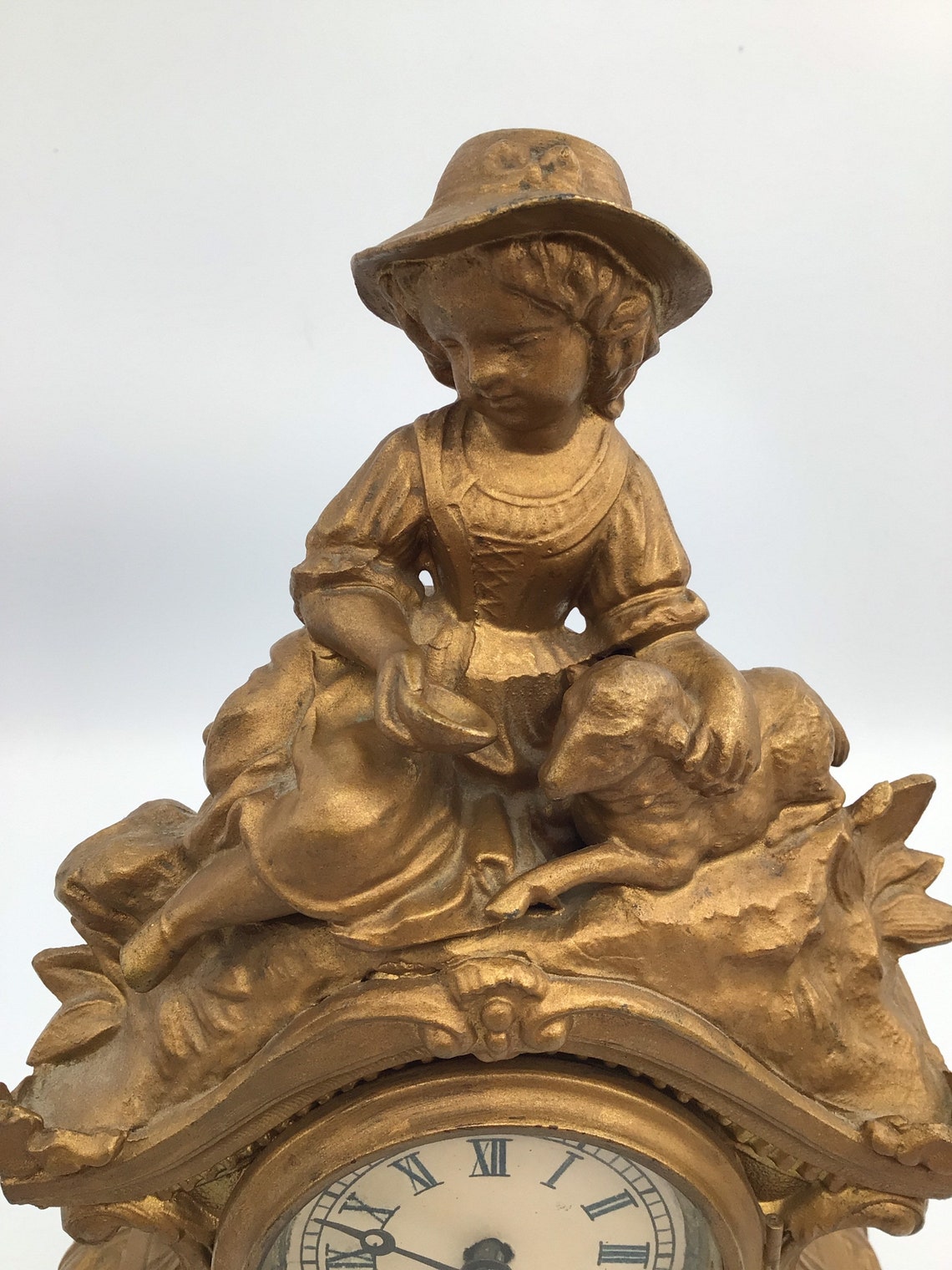 Antique American Fine Terry Clock Company Metal Statuary | Etsy