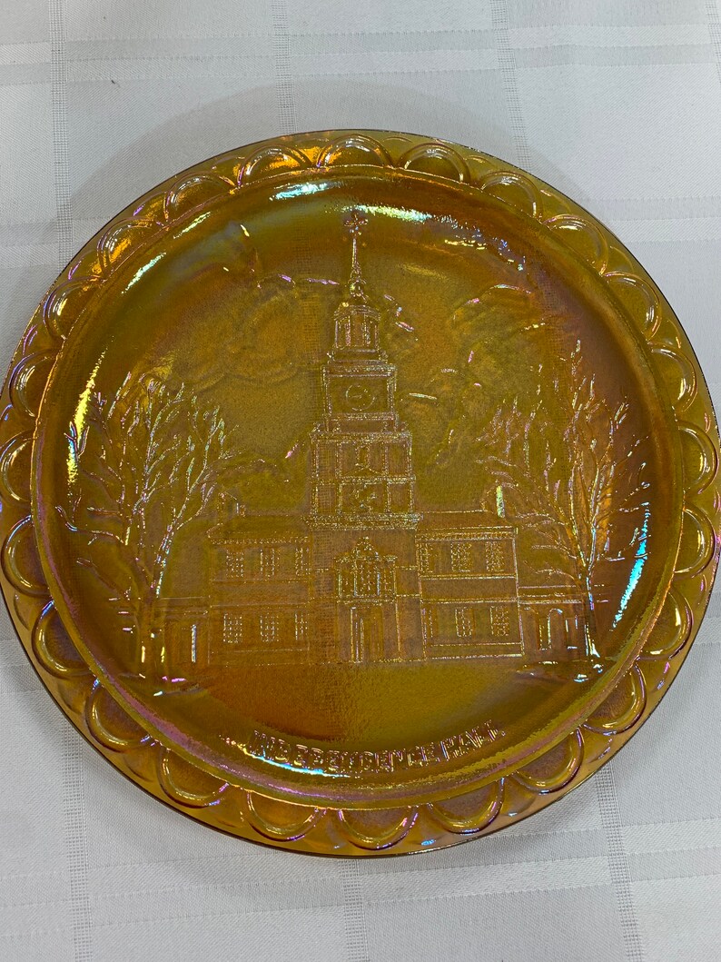 Indiana Glass Bas Relief American Bicentennial Plate Choose - Etsy