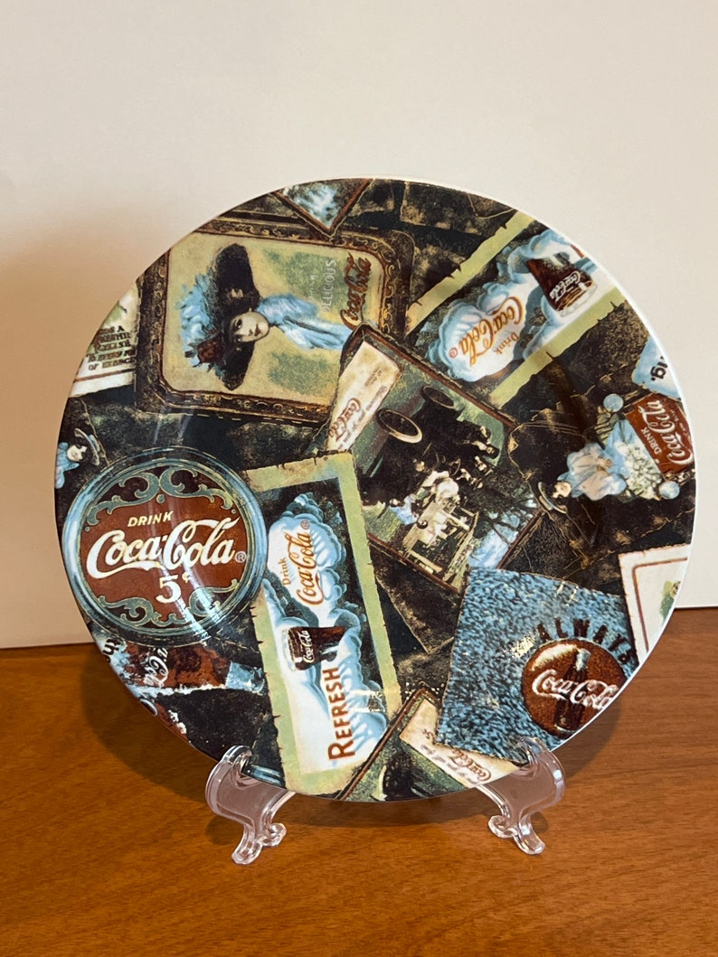 Discontinued 1997 Coca-cola Collage of Signs Gibson Dinnerware - Etsy
