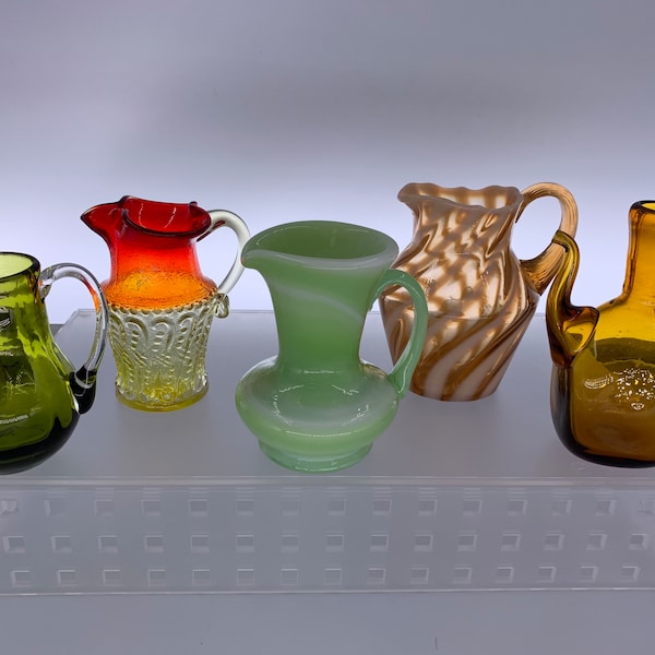 Swirl Amber Pitcher - Etsy
