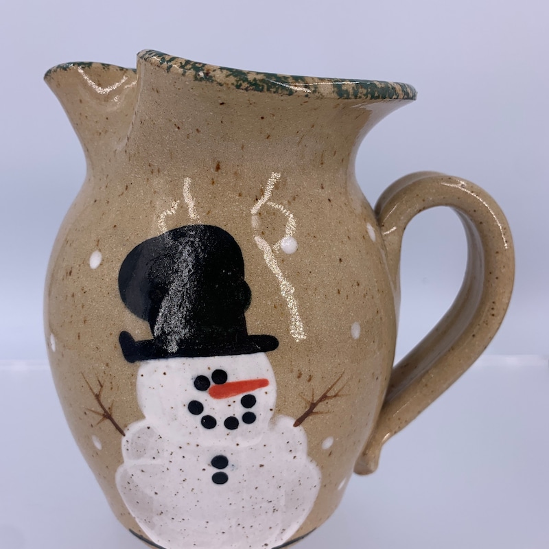 Snowman Pitcher - Etsy