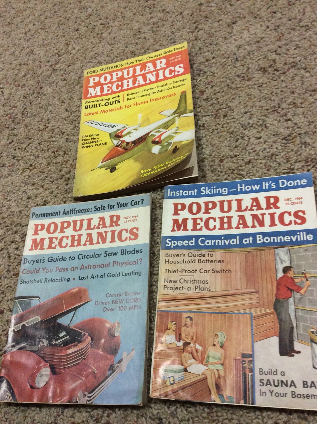 Vintage 1964 Popular Mechanics Magazines | Set of 3 | Vintage ...