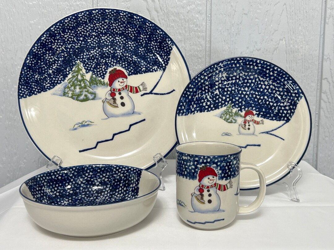 Vintage Snowman by Thomson Pottery Dinnerware | Choose From: Dinner ...