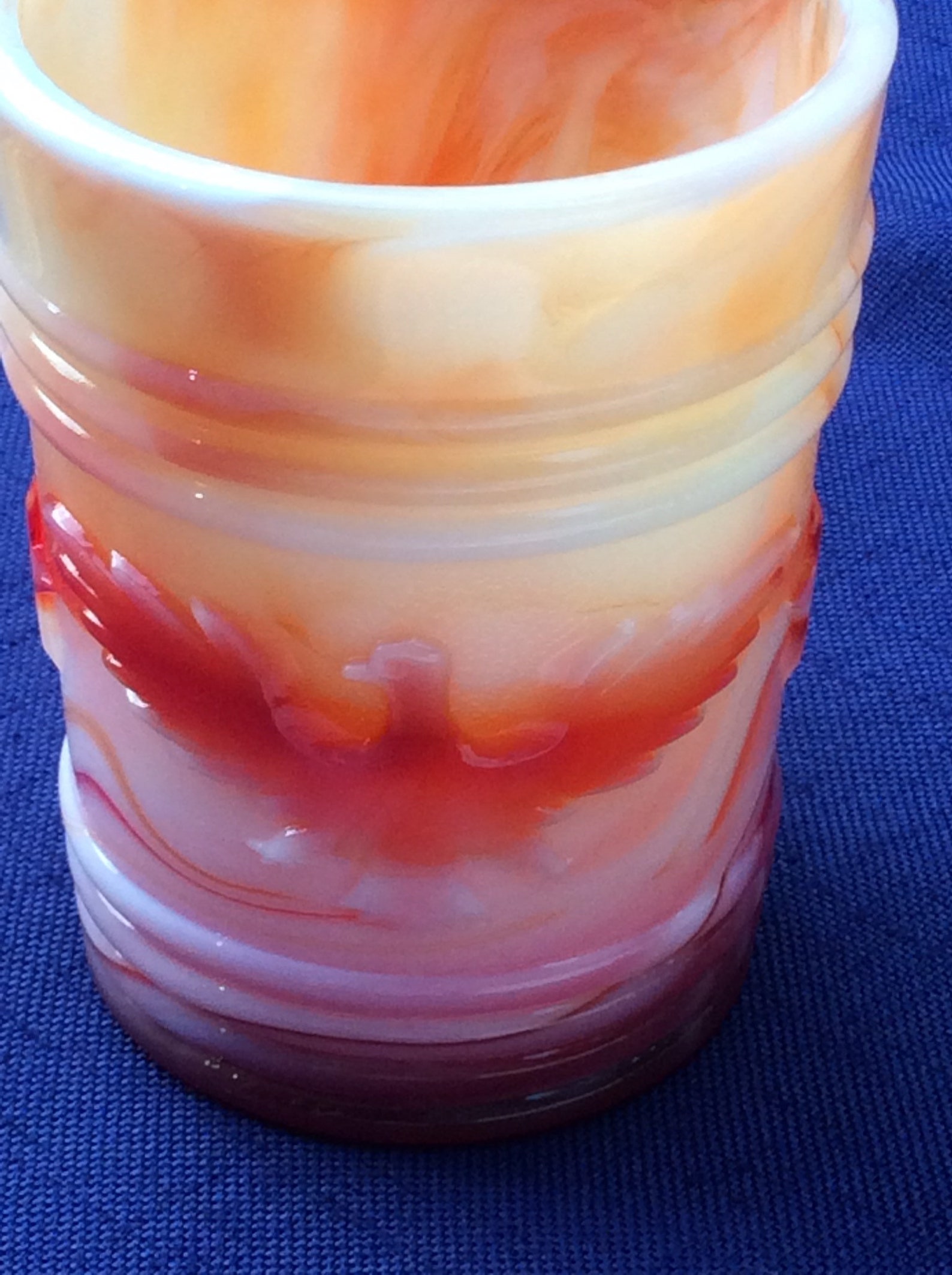 Imperial Red Slag Glass Eagle and Star Mug the Americana - Etsy