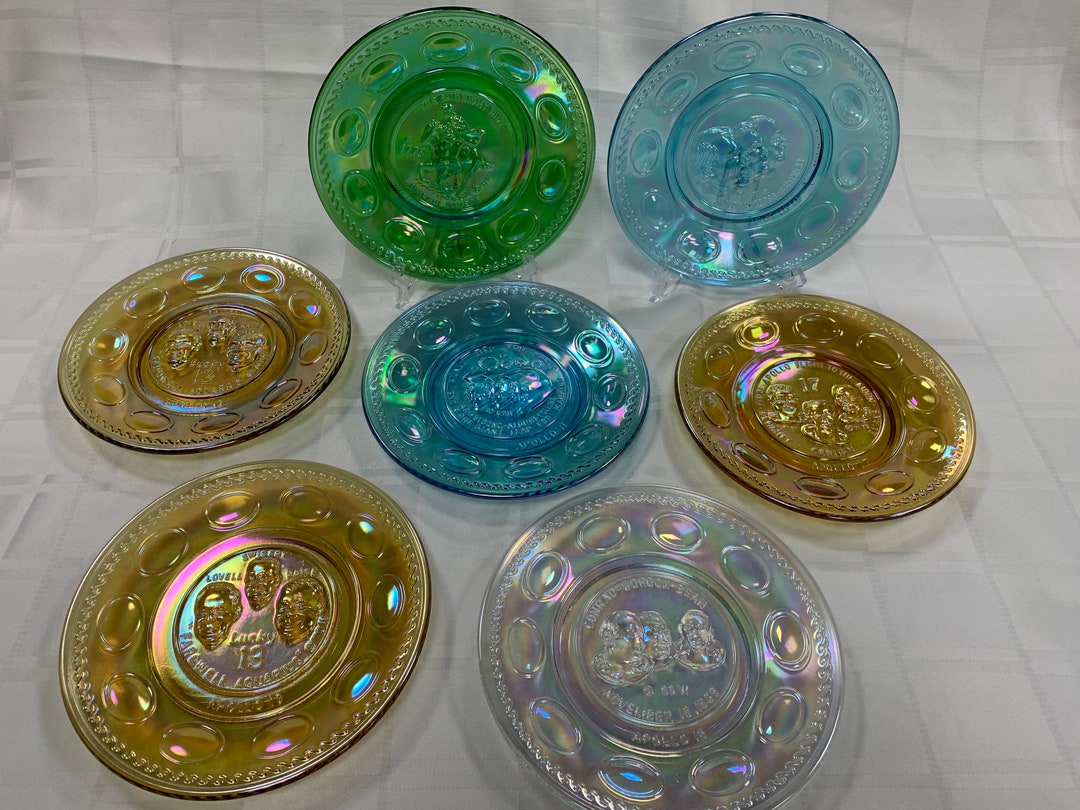 Vintage Wheaton Glass Collector Plate | Choose From: Apollo 11, Apollo ...