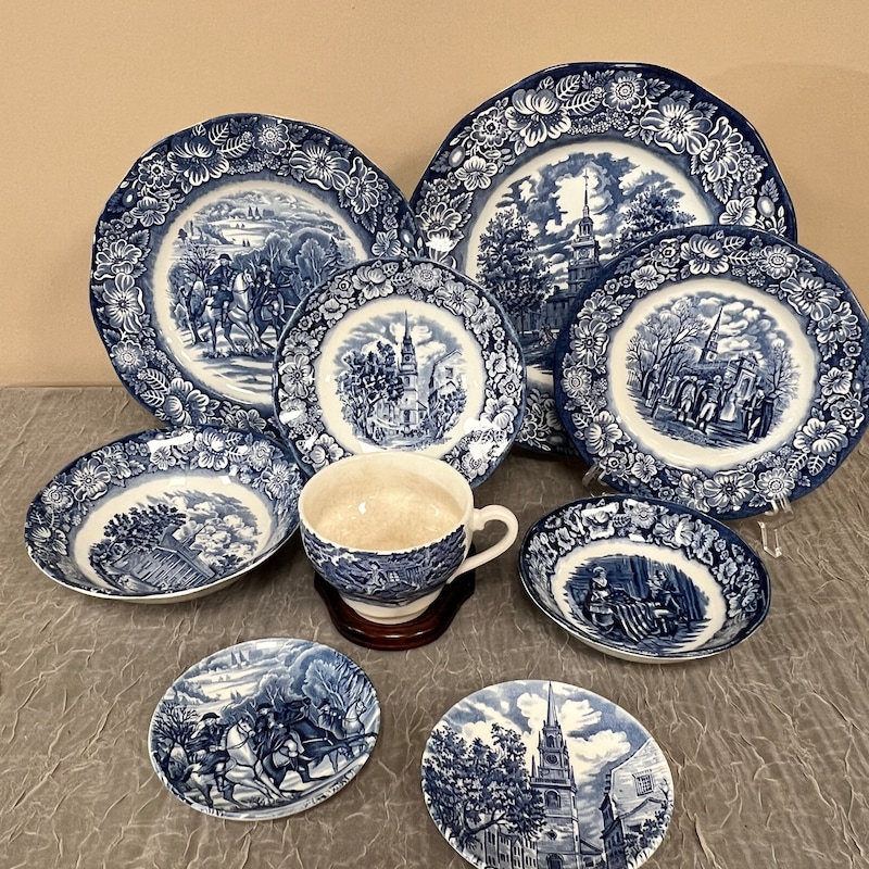 Liberty Blue Dishes - Etsy