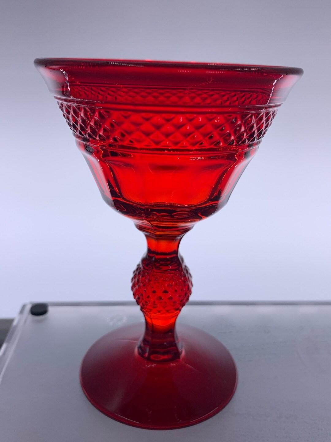 Vintage Viking Glass Mt Vernon Red Liquor Cocktail Glass | Choose From ...