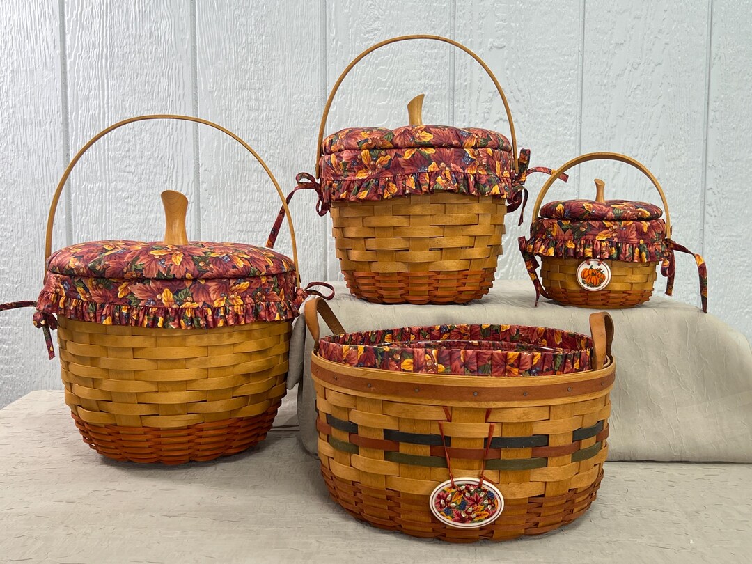 Longaberger Pumpkin Baskets | Choose From: 1995 Pumpkin, 1996 Small ...