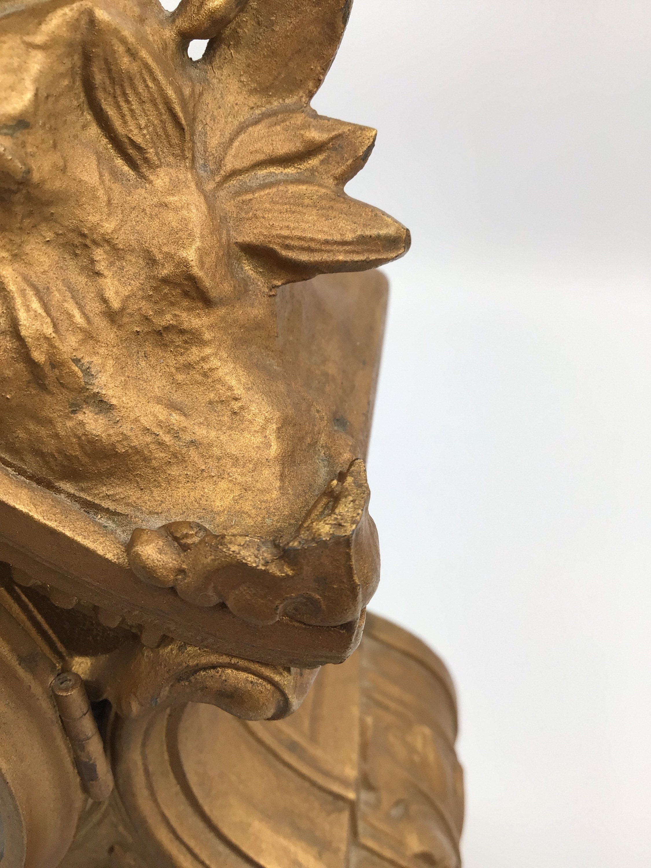 Antique American Fine Terry Clock Company Metal Statuary | Etsy