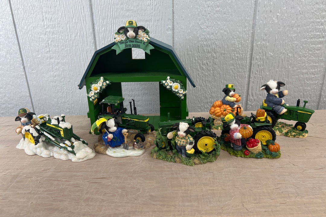 Mary Moo Moo's John Deere Four Seasons Collection Collectible Figurine ...
