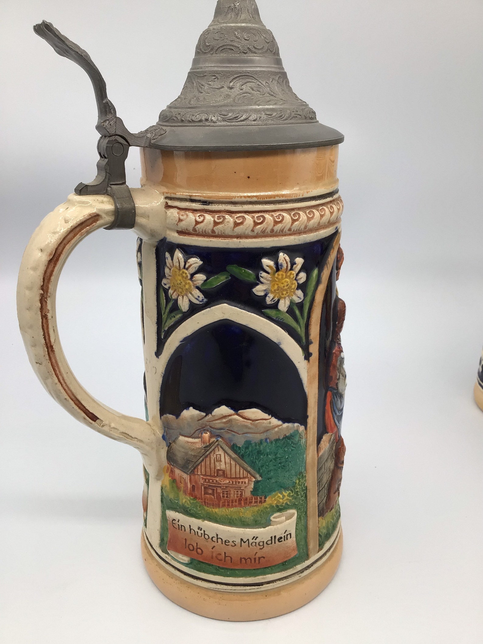 Vintage Large German Beer Stein Choose From 3 Gerz-no Lid - Etsy