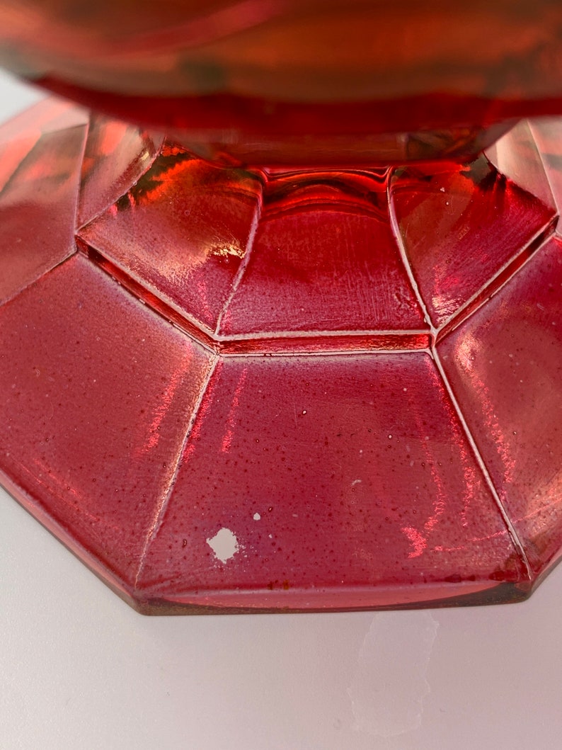 Vintage Imperial Glass Stained Red Baltimore Pear Glass - Etsy