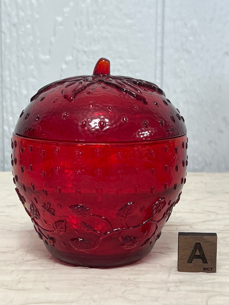 Longaberger Collectible Glass | Choose From: Strawberry Jam Jar, 2003 ...