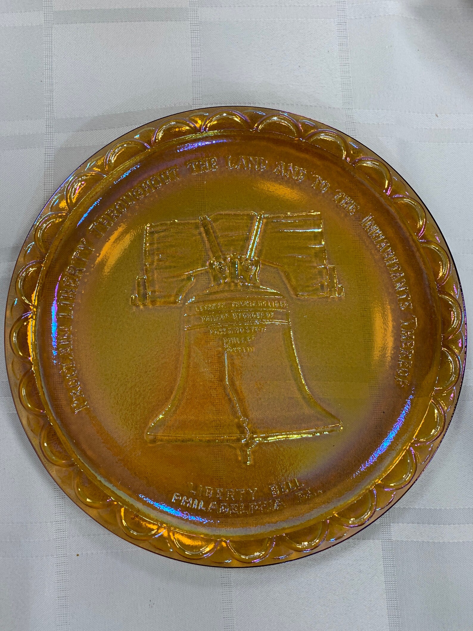Indiana Glass Bas Relief American Bicentennial Plate Choose - Etsy