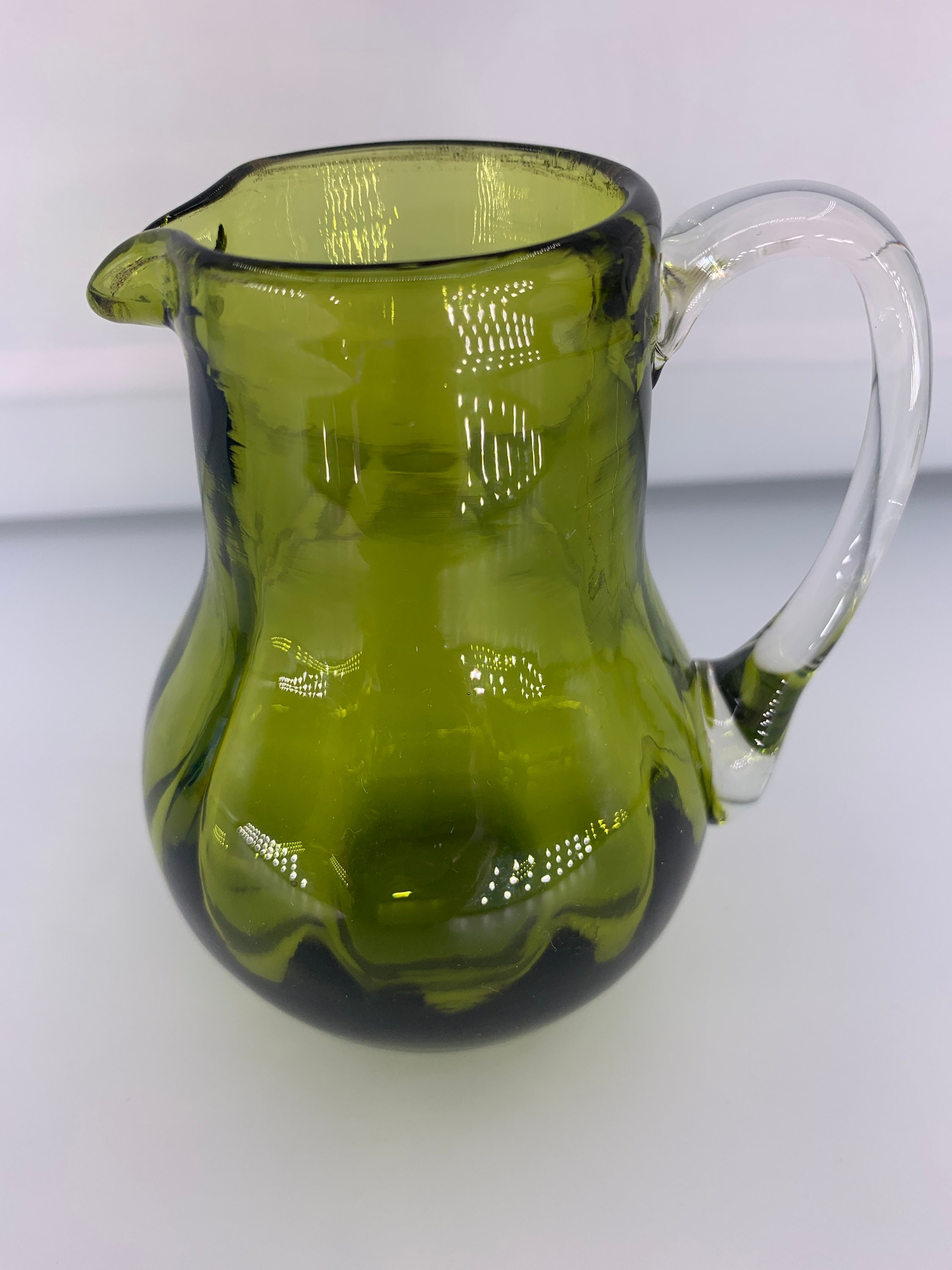 Hand-blown Miniature Art Glass Pitchers Choose From 3 | Etsy