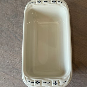 Vintage Longaberger Pottery Woven Traditions Classic Blue Bakeware ...