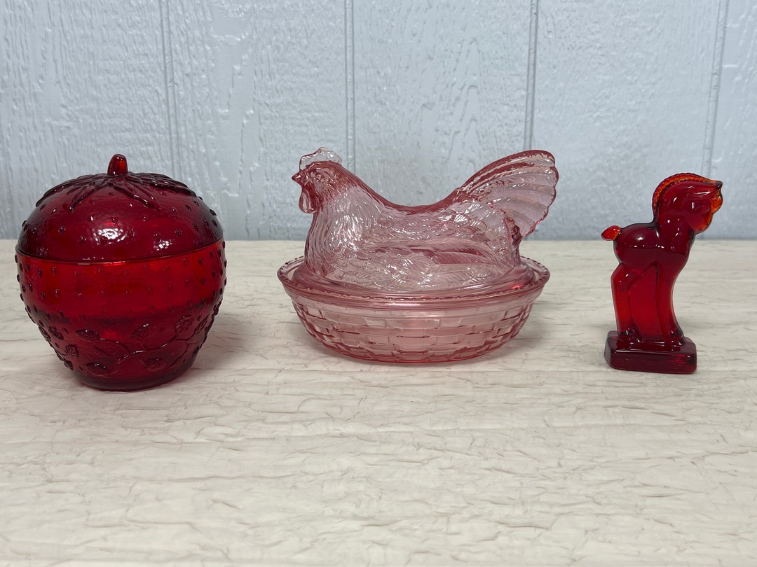 Longaberger Collectible Glass | Choose From: Strawberry Jam Jar, 2003 ...